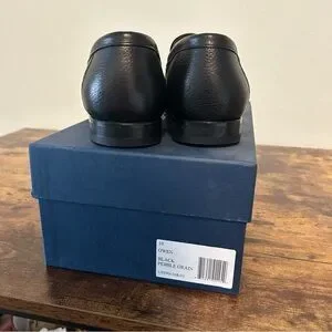 Jack Erwin | Shoes | Jack Erwin Black Pebble Leather Penny Loafer ...